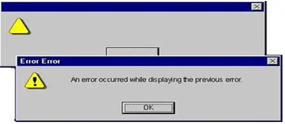 Error Occurred While Displaying The Previous Error